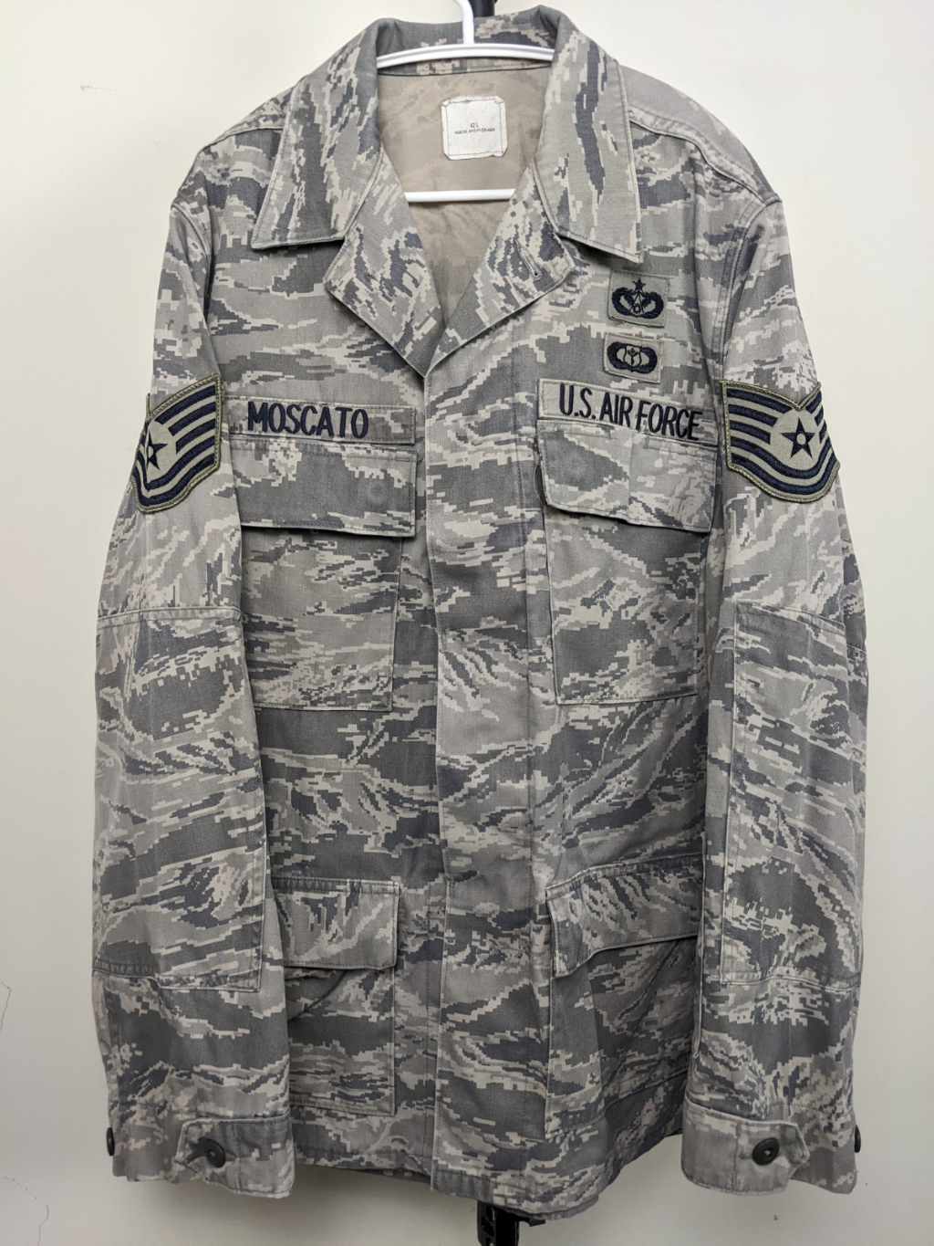 [SOLWAY BOOG] US AIR FORCE美軍公發 ABU 空軍虎斑迷彩外套「各式官方原布章完整保留」 | 蝦皮購物