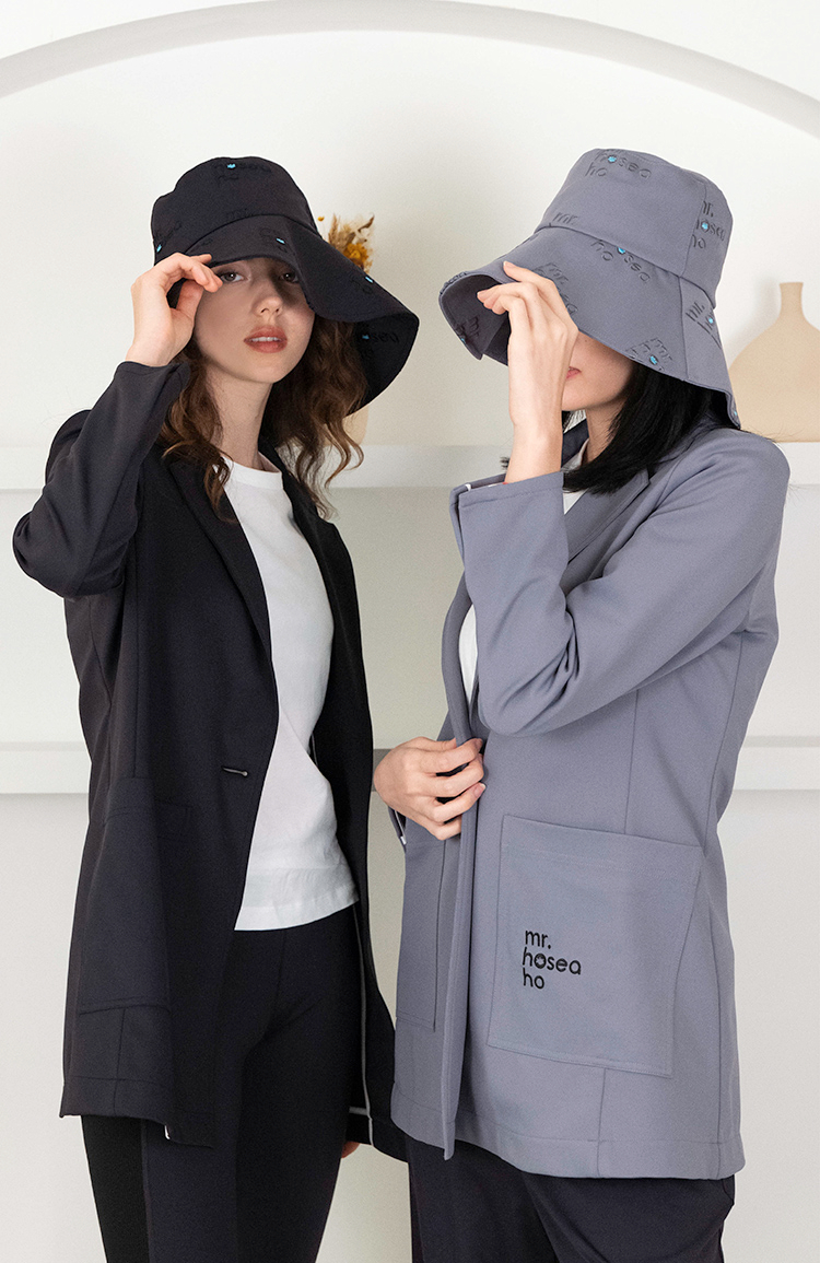 【HOII后益】張鈞甯代言 MR.HOSEA HO 刺繡寬版圓筒帽 -2色任選 (時尚機能防曬涼感抗UPF50抗UV) | 蝦皮購物