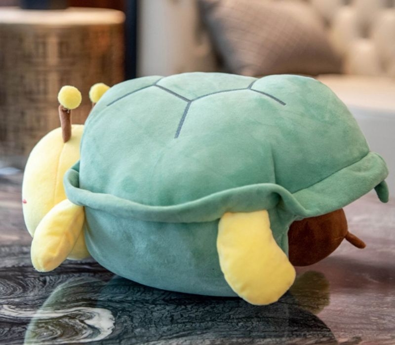 (全新現貨)48cm/20cm烏龜殼玩偶 龜殼抱枕 蜜蜂毛絨玩具 龜蜜公仔 網紅禮物 | 蝦皮購物