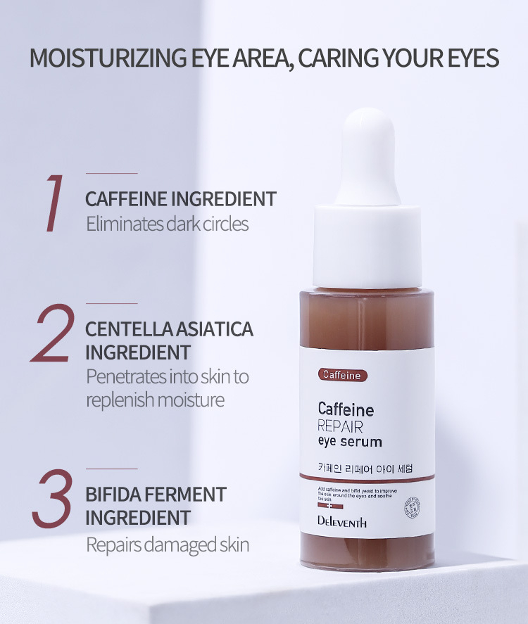 韓國 咖啡因原液｜緊致提亮｜脂肪粒 眼袋 黑眼圈 熊貓眼 眼部精華液｜積雪草 咖啡因 煙醯胺｜無添加 無香精 無色素 | 蝦皮購物