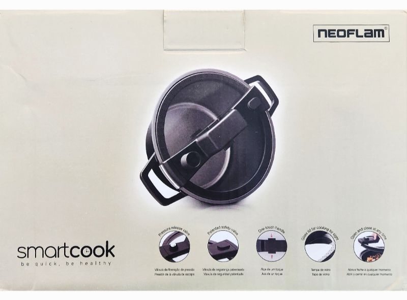 ♥️韓國 NEOFLAM Smart Cook系列 陶瓷不沾低壓悶煮鍋 24cm (EK-SC-D24)海藍色 電磁底 | 蝦皮購物