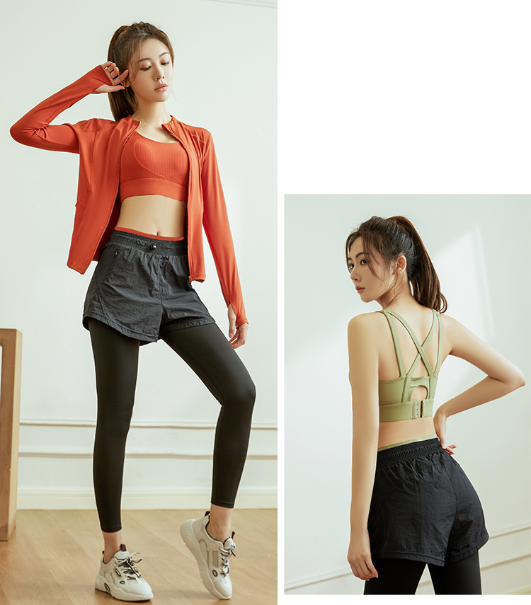 【BODYAIR】假兩件輕感滾邊九分褲(運動.健身.慢跑) | 蝦皮購物