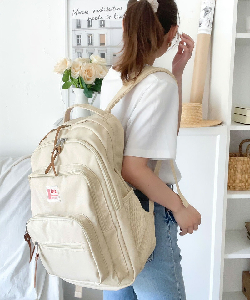 DoReFe |現貨新款 日本代購 JAVA 素色輕量 休閒 大容量機能 背包 書包 男 後背包 | 蝦皮購物