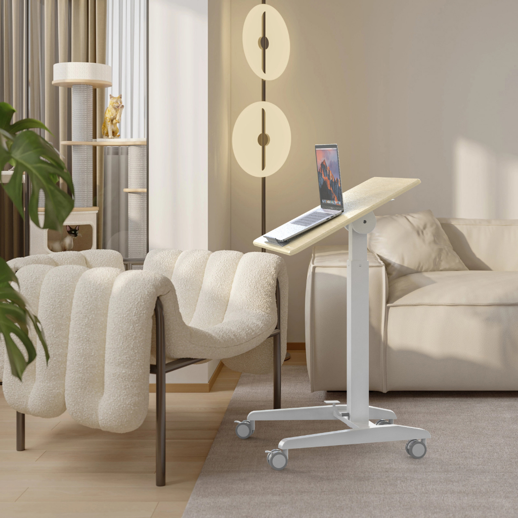 【瑞米 Raymii】 VN-26 移動式 可傾斜 氣壓升降桌 站立辦公電腦桌 筆電桌 辦公桌 站立桌 工作桌 氣壓桌 | 蝦皮購物