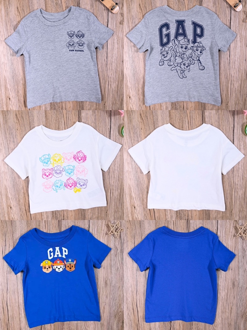 衣斯坦寶｜全新 加拿大 日本 GAP 正版 汪汪隊 3-5y 短袖 T恤 夏季 薄款 上衣 阿奇 天天 毛毛 小礫 | 蝦皮購物