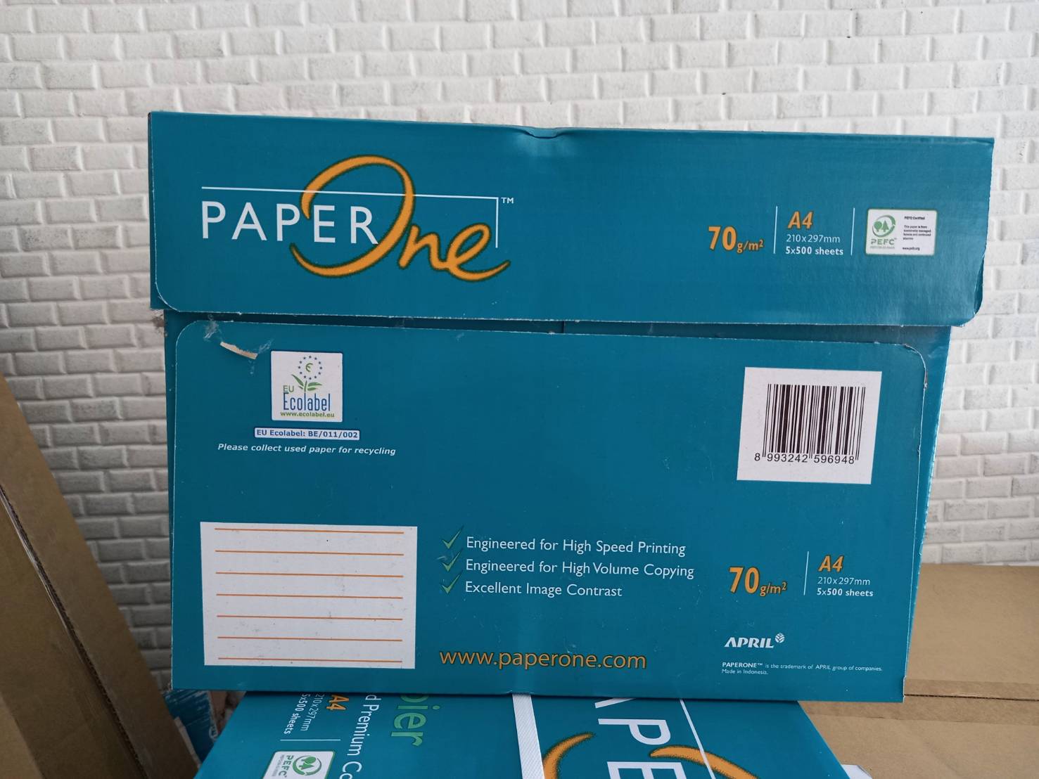 【PAPER ONE】70P A4 影印紙(500張/5包/箱) 70磅黑白文件影印專用 500張一包, 一箱內有五包 | 蝦皮購物