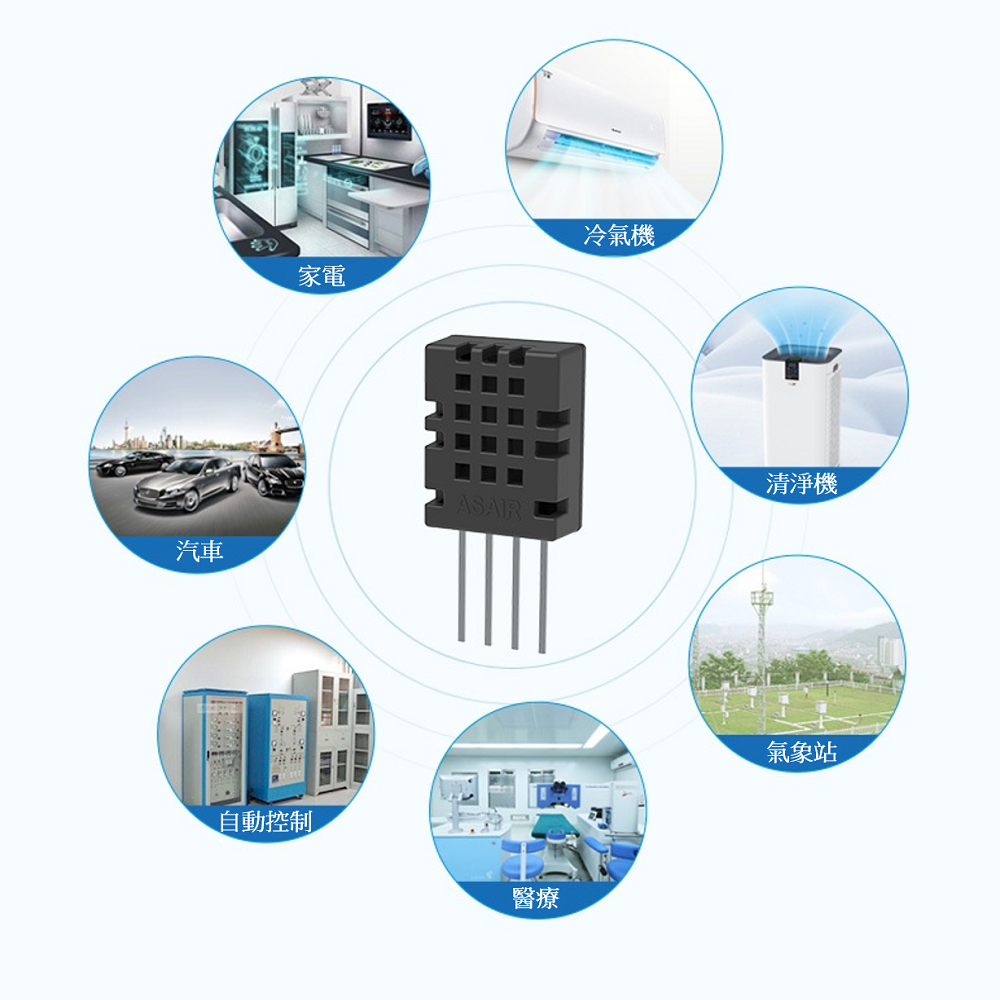 【樂意創客官方店】ASAIR DHT20 I2C溫濕度感測器 Arduino 樹莓派 STM32 DHT11 AHT21 | 蝦皮購物
