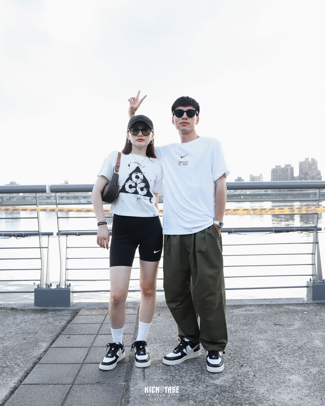 NIKE AIR FORCE 1 AF1 黑白灰勾 鐵牌 奶油底 百搭 休閒鞋 男女鞋【FQ6848-101】 | 蝦皮購物
