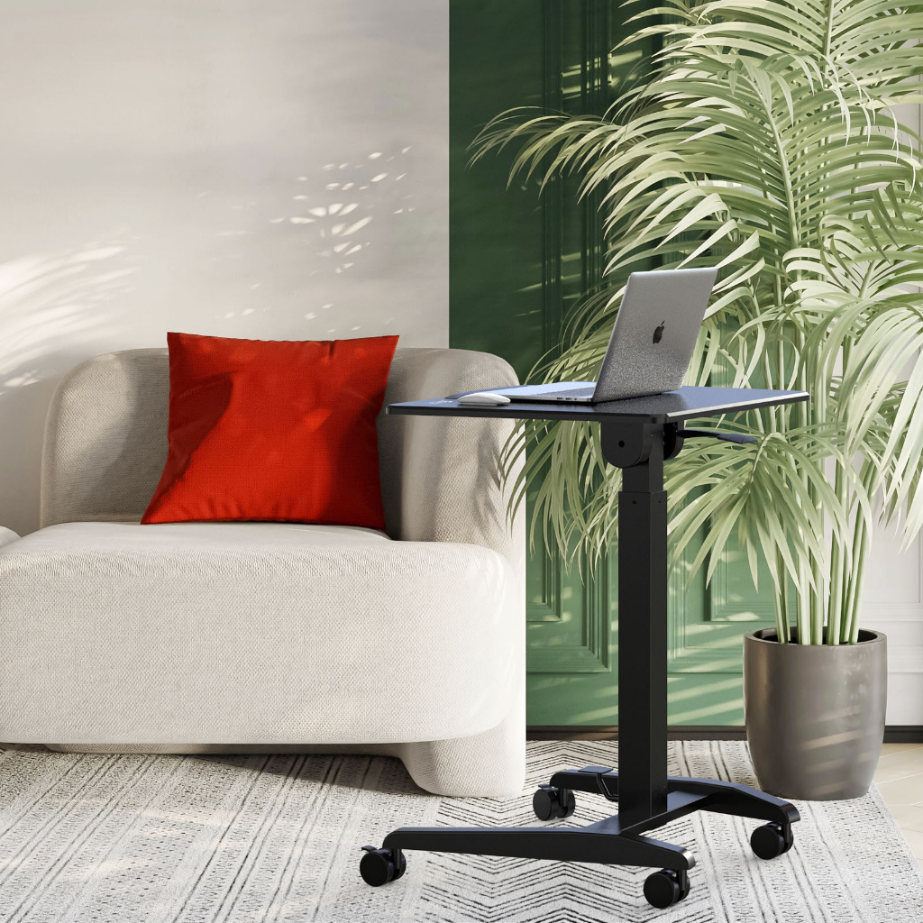 【瑞米 Raymii】 VN-26 移動式 可傾斜 氣壓升降桌 站立辦公電腦桌 筆電桌 辦公桌 站立桌 工作桌 氣壓桌 | 蝦皮購物