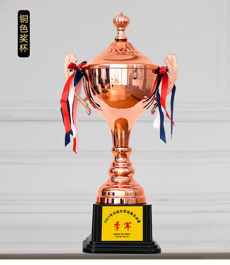 【客製化】獎杯 高檔榮譽獎杯訂製 足球籃球羽毛球跆拳道武術比賽冠軍金銀銅金屬 | 蝦皮購物