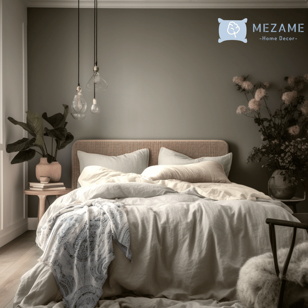 MEZAME | 24h台灣出貨🐾 燕麥拿鐵 奶茶色 床包 鋪棉兩用被 床單 枕套 被單 被套 雙人床包 單人床包 天絲 | 蝦皮購物