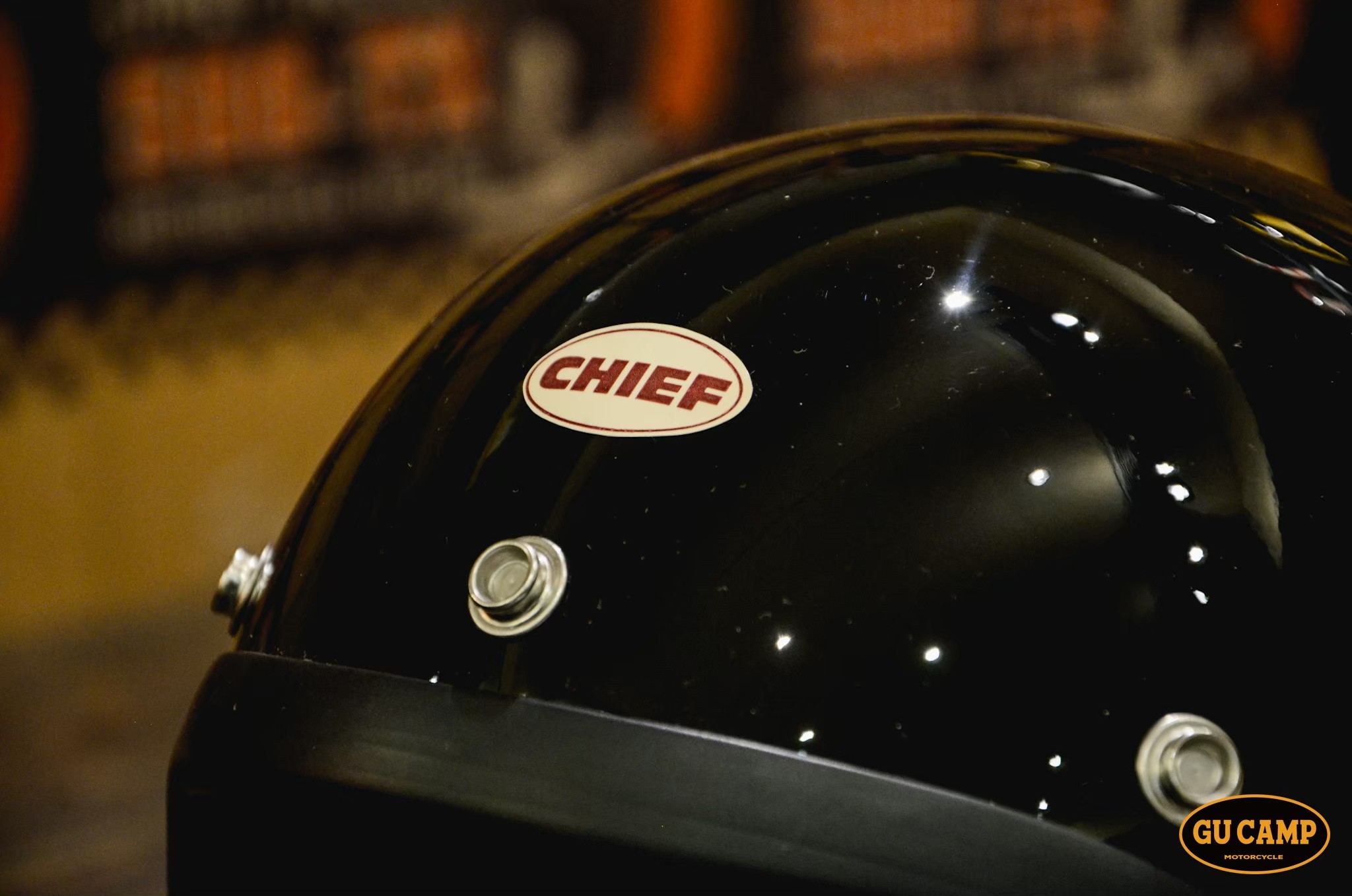 GU CAMP騎士部品 免運費 Chief 500-Tx 復古 500tx 小帽體 復古安全帽 鋼琴黑 | 蝦皮購物