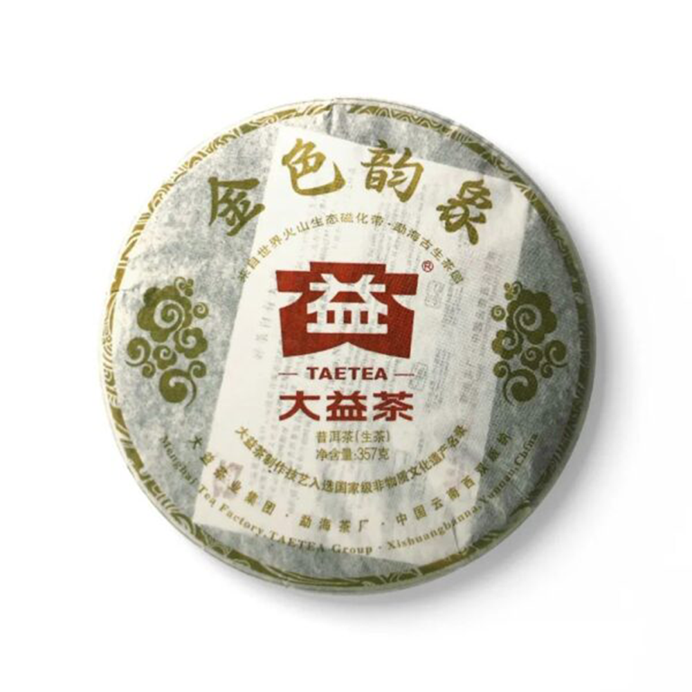 大益普洱生茶 357g/金色韻象 1301「茶有大益」 | 蝦皮購物