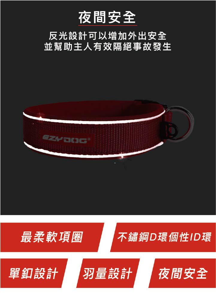 【澳洲EzyDog】尼歐項圈XS-XL 7色 耐髒防臭 適合玩水 狗項圈 犬項圈 柔軟佳績布內襯 寵物外出專用 | 蝦皮購物