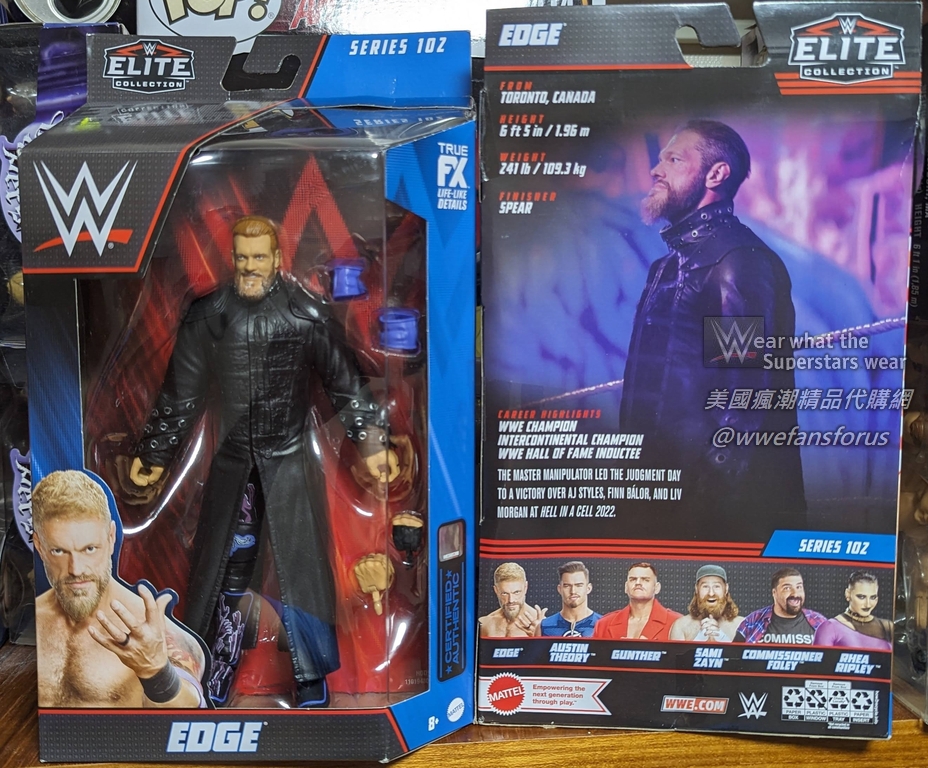 [美國瘋潮]正版WWE Edge Elite #102 Figure R級巨星審判日大衣造型精華版人偶 | 蝦皮購物