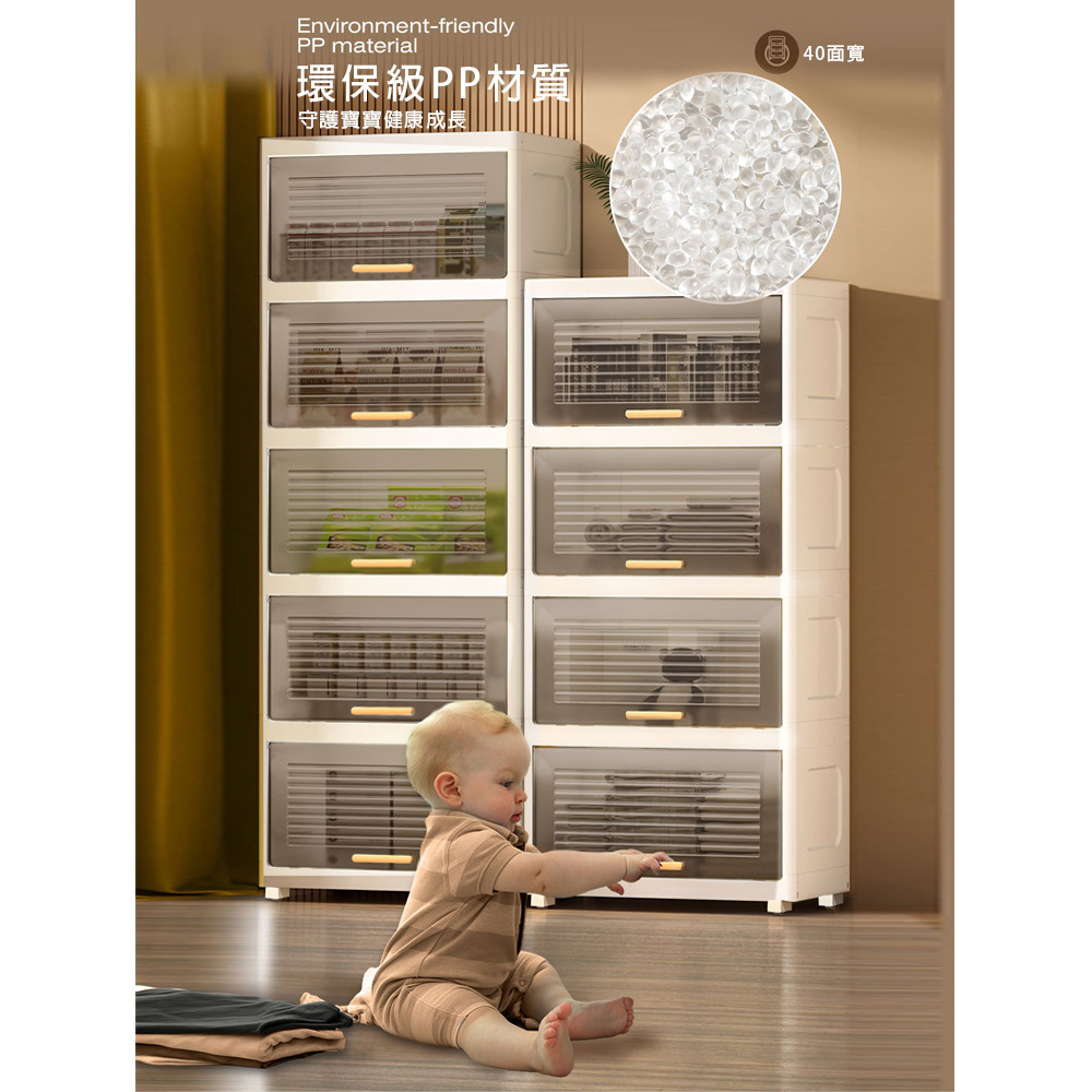 【AOTTO】40面寬翻蓋附輪五層收納櫃(抽屜櫃 塑膠櫃 置物櫃) | 蝦皮購物