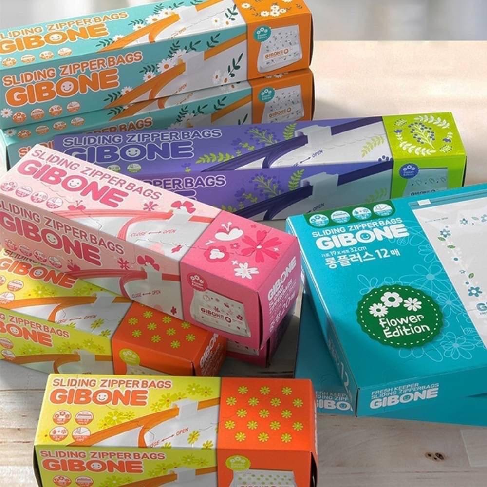 貓奴人星球 GIBONE 滑軌式夾鏈袋花朵款 出國收納袋收納小物收納玩具食物密封袋 | 蝦皮購物