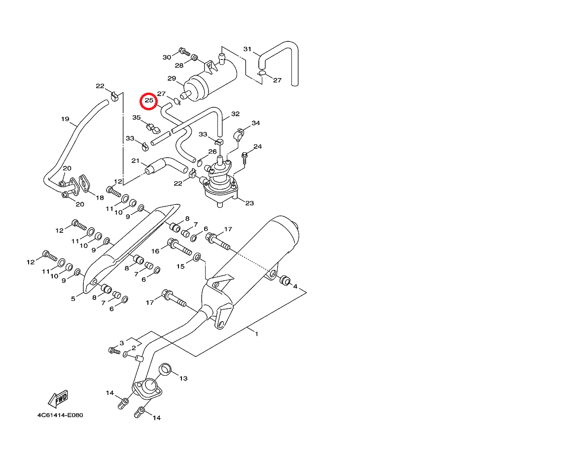 YAMAHA 原廠 新勁戰 二代 管 料號：4C6-E4884-00 | 蝦皮購物