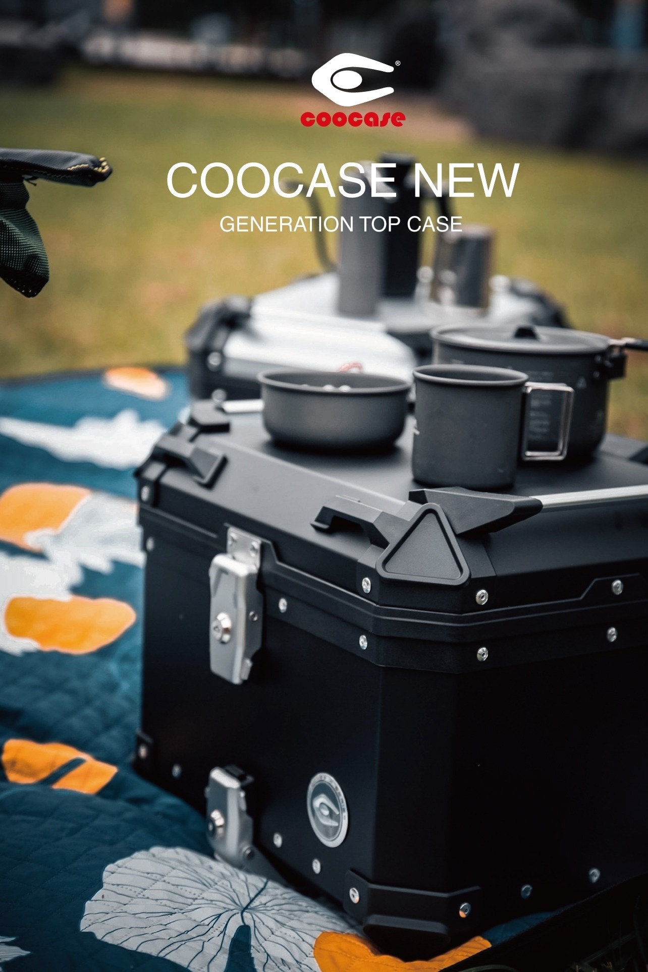 【KK】新加坡 Coocase (65L) 鋁箱機車置物箱/後箱 快拆設計 附多孔位設計轉接底盤 | 蝦皮購物