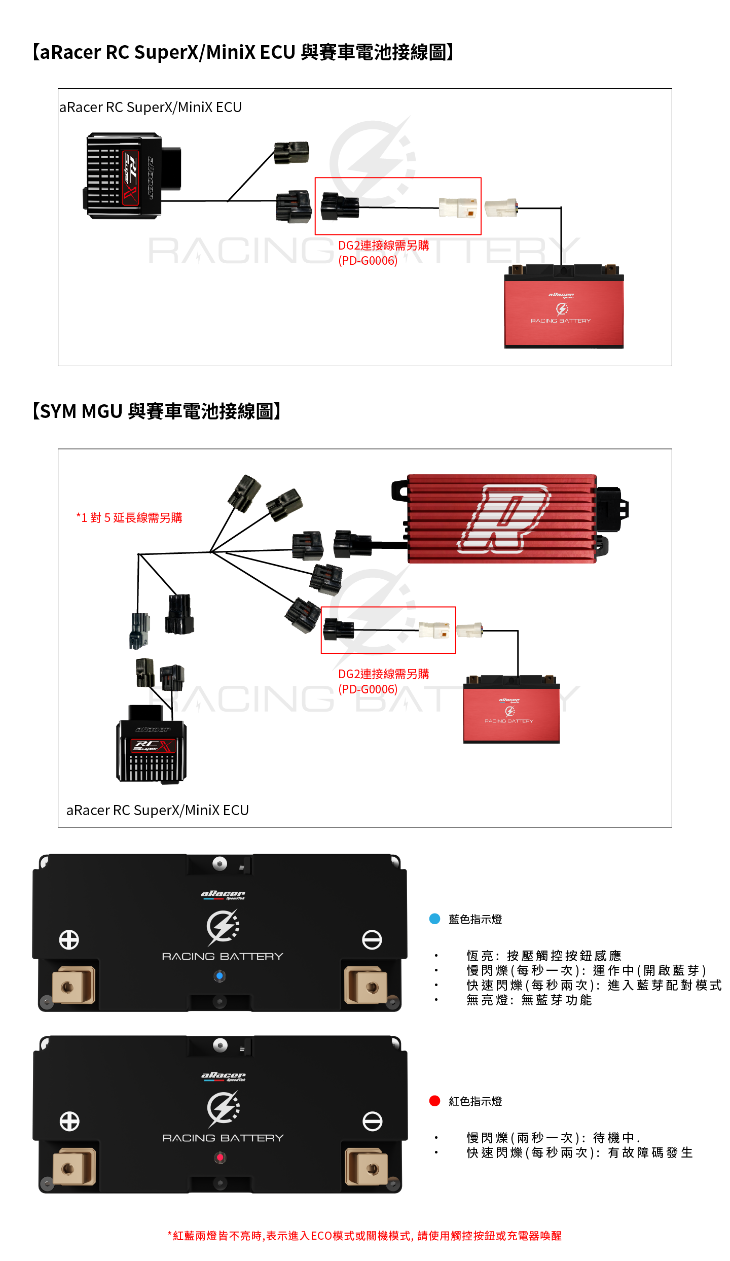 台中潮野車業 aRacer 艾銳斯 eRacing Battery 賽車電池 7.5Ah 電池 | 蝦皮購物