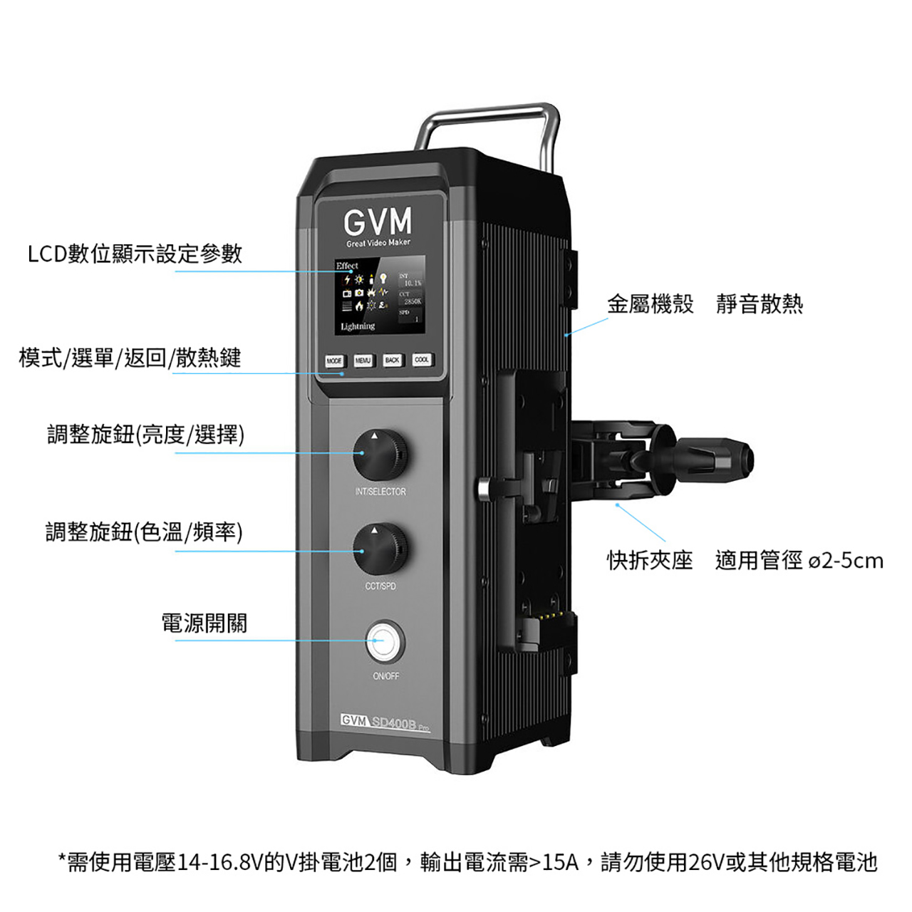 【GVM】PRO-SD400/500/650B 雙色溫 LED燈 保榮卡口 楔石代理公司貨 | 蝦皮購物
