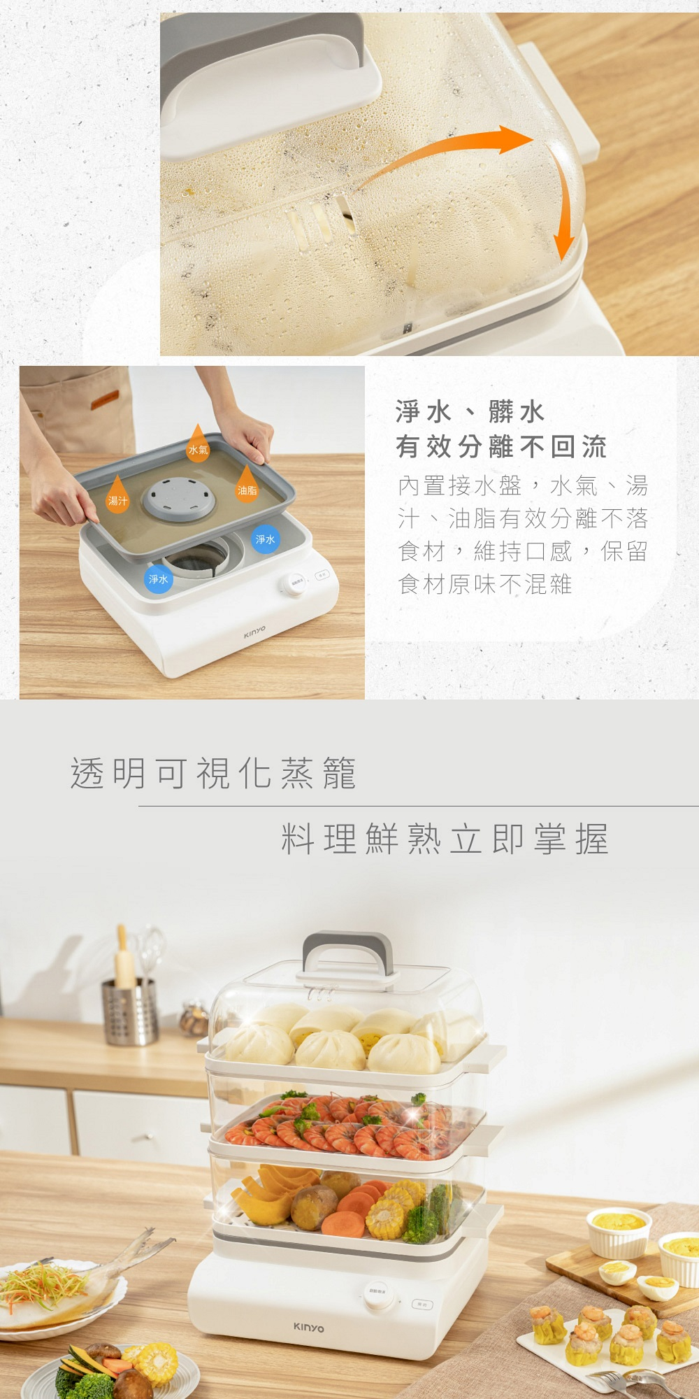 【KINYO】多功能智慧鮮蒸鍋18L(STM-6598)【楊桃美食網】 | 蝦皮購物