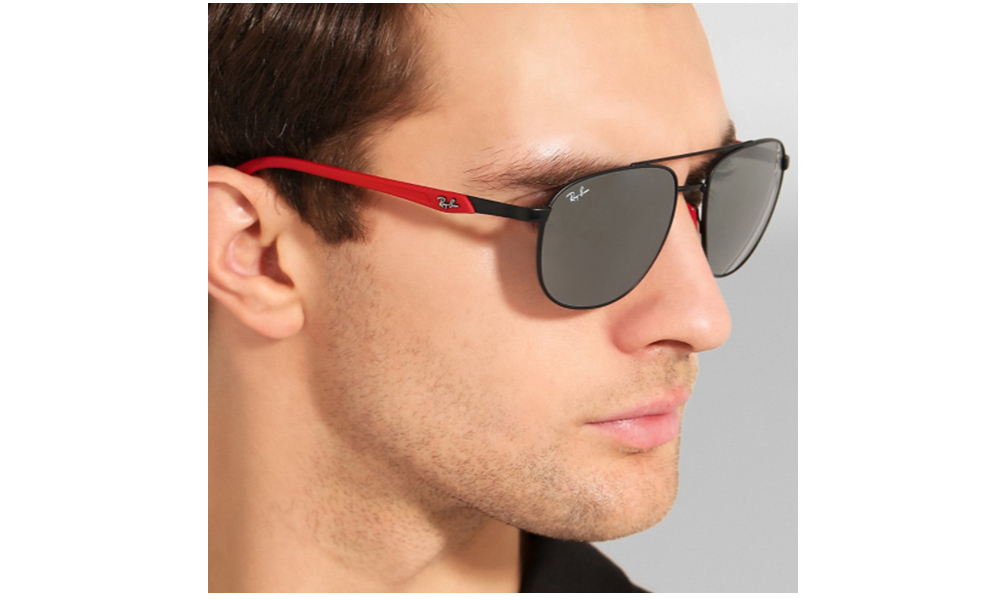 【原廠公司貨】RAY BAN 雷朋 限量法拉利聯名款太陽眼鏡 RB3659M F002/6G 黑框水銀膜深灰鏡片 公司貨 | 蝦皮購物