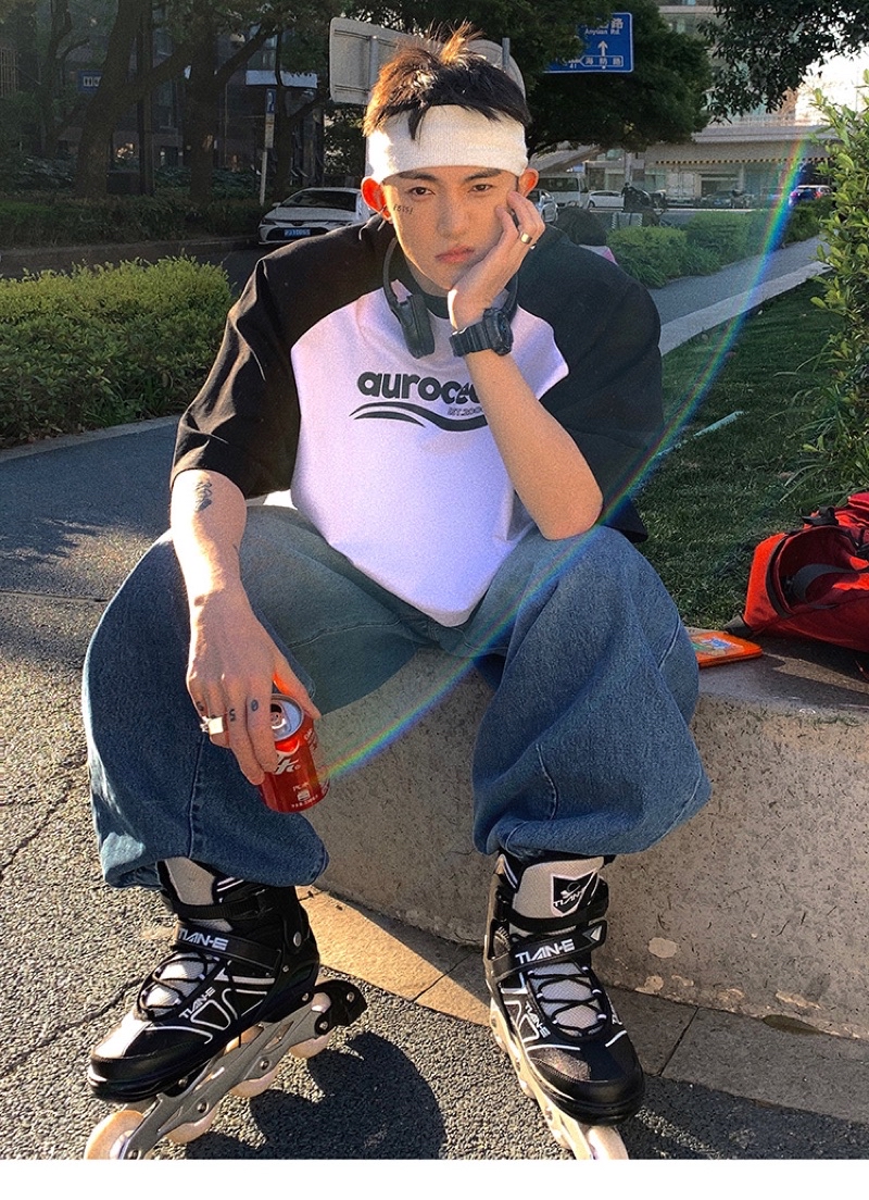 [LAX STUDIO] AUROCEAN 官方正貨 水洗 重磅 牛仔褲 闊腿褲 堆堆褲 | 蝦皮購物