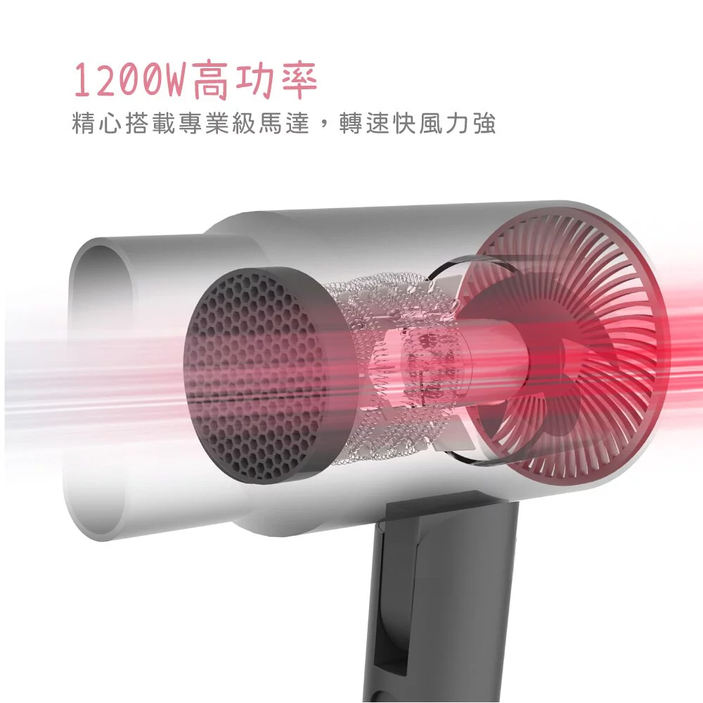 【KINYO】陶瓷遠紅外線負離子吹風機 (KH-9201) 護髮 速乾 折疊 1200W | 贈絨布袋 旅行♥輕頑味 | 蝦皮購物