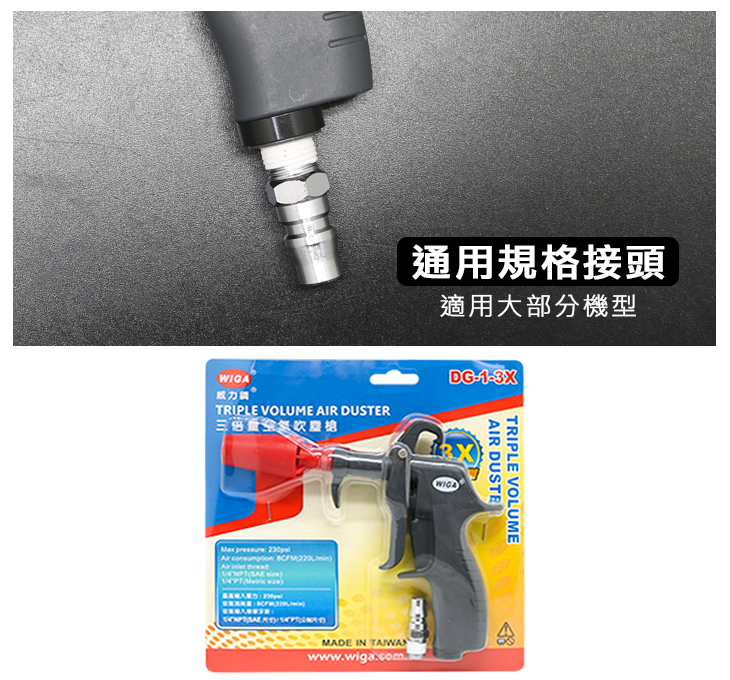 WIGA 威力鋼 DG-1-3X 三倍量空氣吹塵槍[輕量化風槍] | 蝦皮購物
