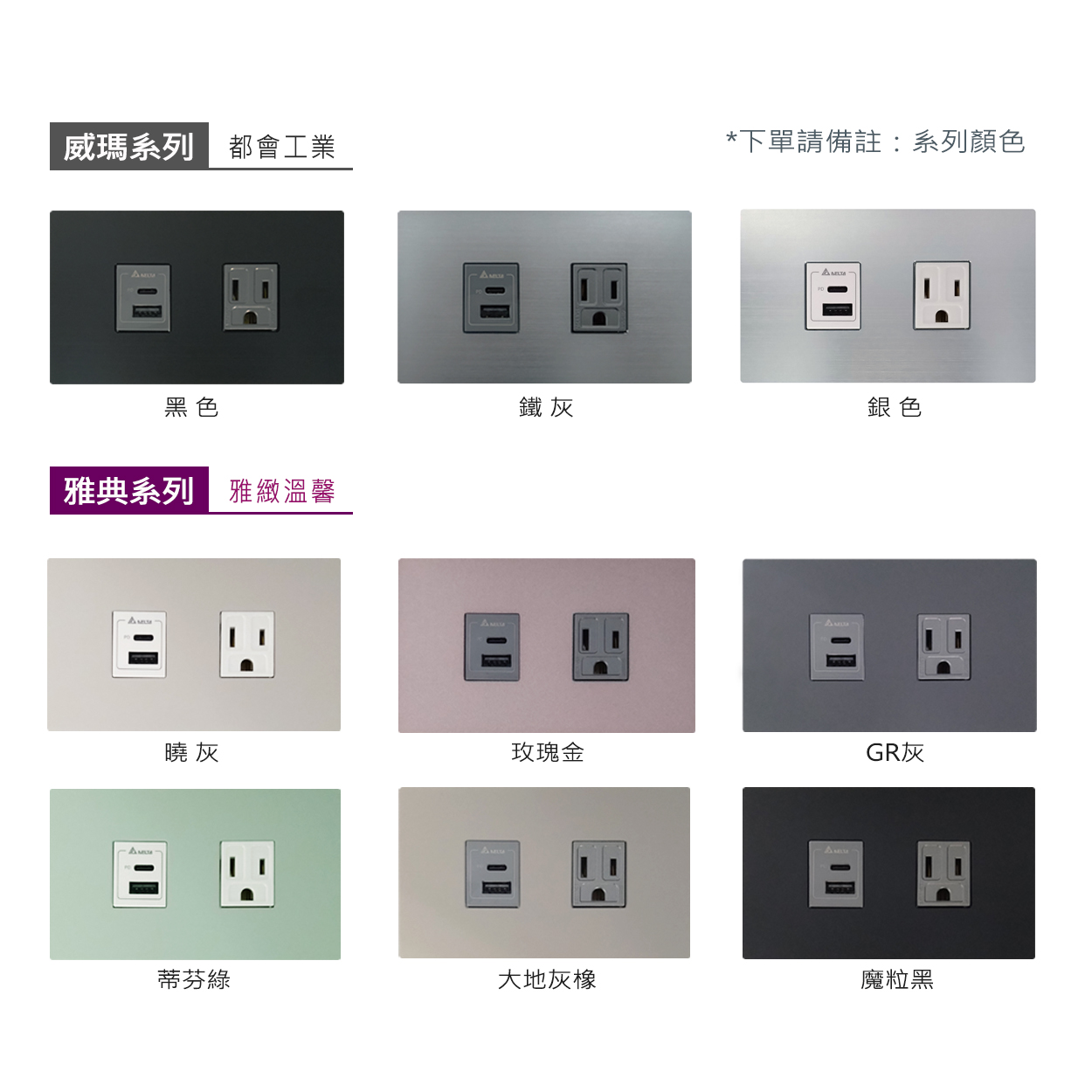 【樹榮電工SUZONE】20W USB A+C PD充電插座/Delta台達 Type C插座/台達電快充/威瑪雅典系列 | 蝦皮購物