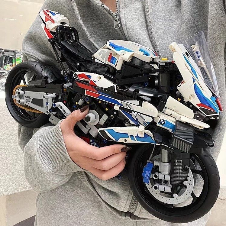 BMW寶馬機車積木T2118 lego bmw積木42130 兼容樂高積木寶馬1000RR BMW重機積木1:5機車積木 | 蝦皮購物