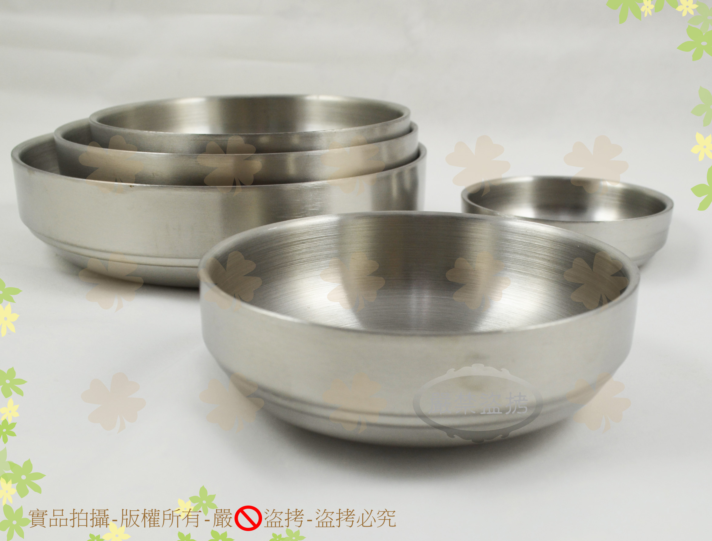 304不銹鋼』AOK韓式雙層碟9cm 11cm 13cm 15cm 17cm 小菜碟/點心盤/不銹鋼圓盤/隔熱盤 | 蝦皮購物