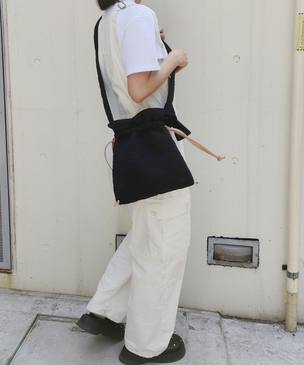 nipponing日本代購 CONTROL FREAK 變形蟲紋包 絎縫束口袋 側背包 單肩包 花紋包 日本包包 休閒包 | 蝦皮購物