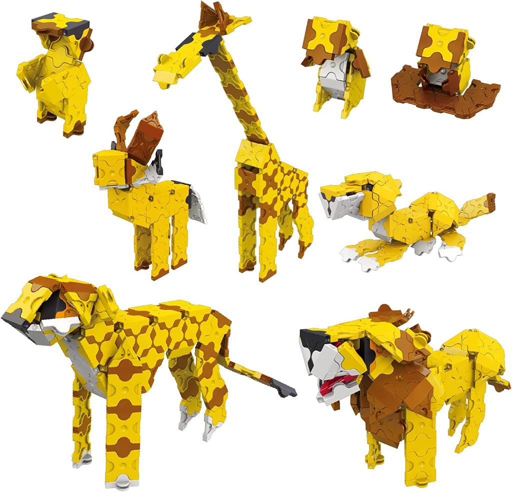 【LaQ】呵比獅&豹(250pcs) 日本製造立體3D拼接積木/益智玩具/台灣獨家代理 | 蝦皮購物