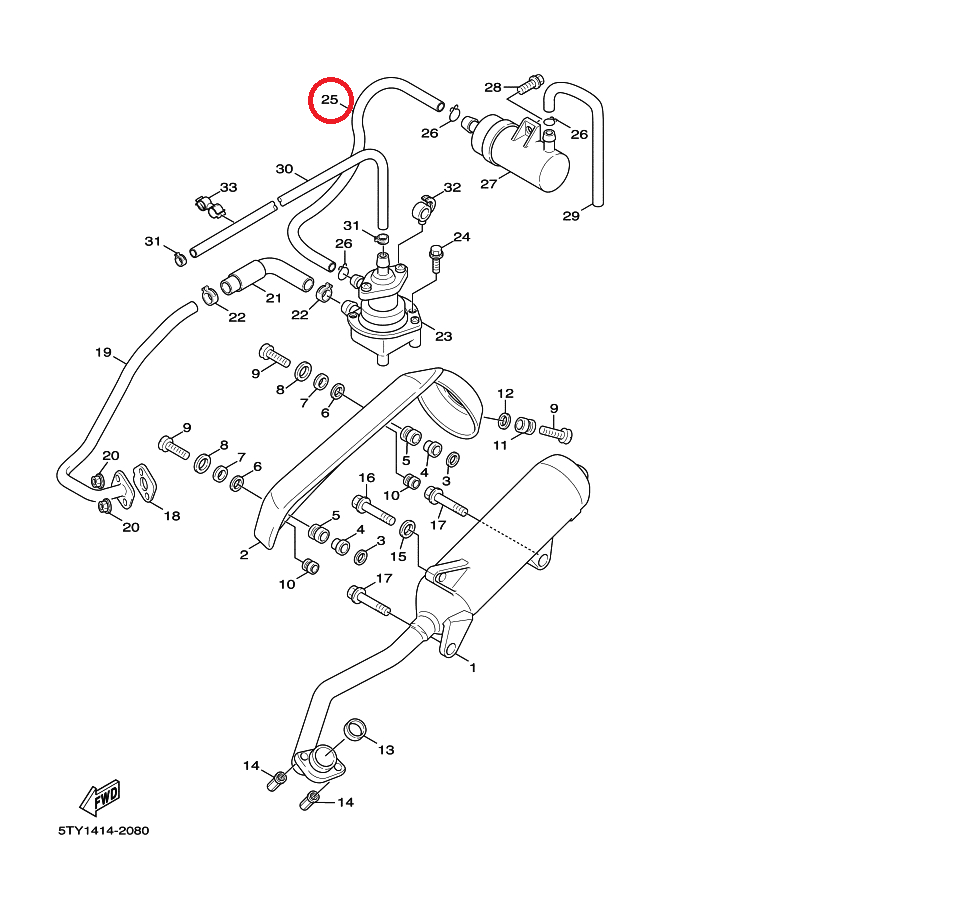 YAMAHA 原廠 勁戰 一代 二次回收管 管 料號：5ML-E4884-00 | 蝦皮購物