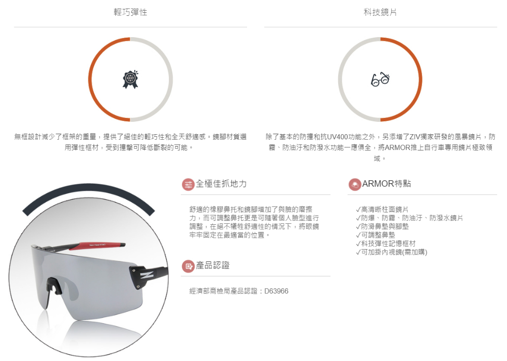 【SOAR3275】西進武嶺單車店/ZIV運動眼鏡-ARMOR風暴高清晰抗刮、防撞、防霧太陽眼鏡 (近視可加購掛內視鏡) | 蝦皮購物