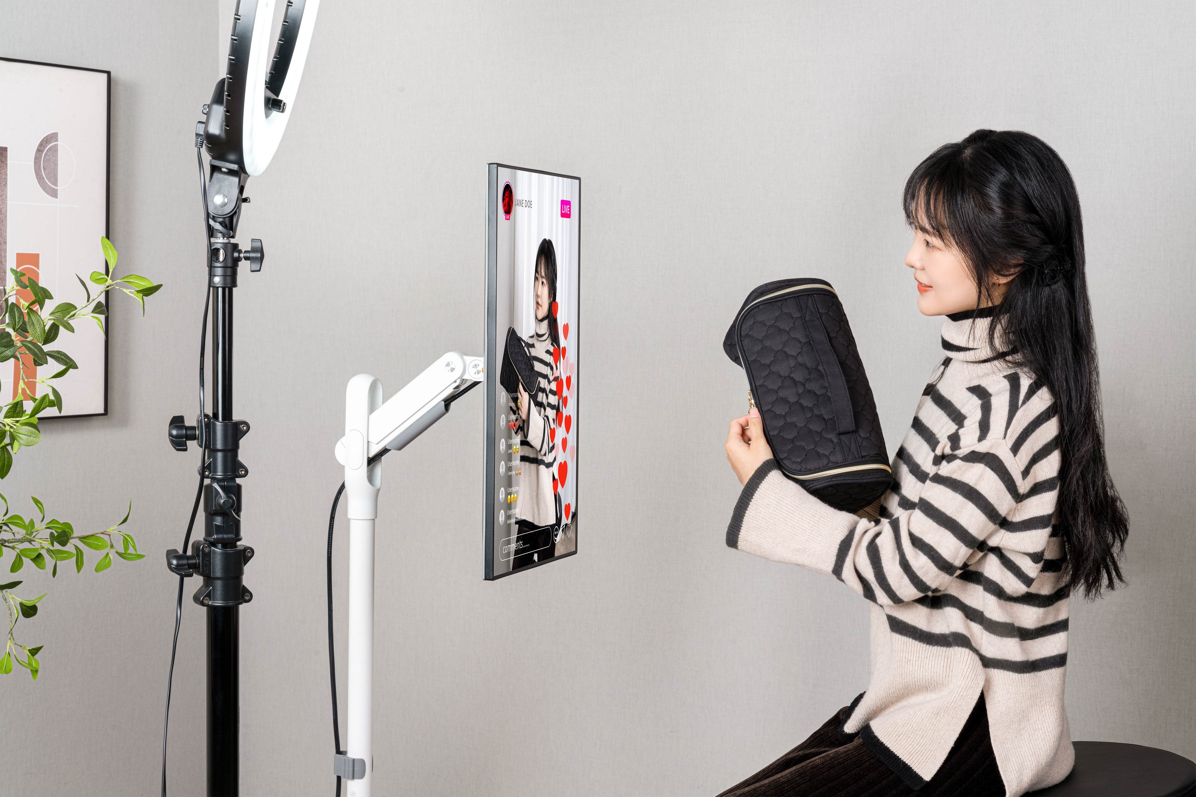 瑞米 Raymii LMC-3 移動式時尚落地螢幕支架 螢幕架 電視架 落地架 直播架 | 蝦皮購物