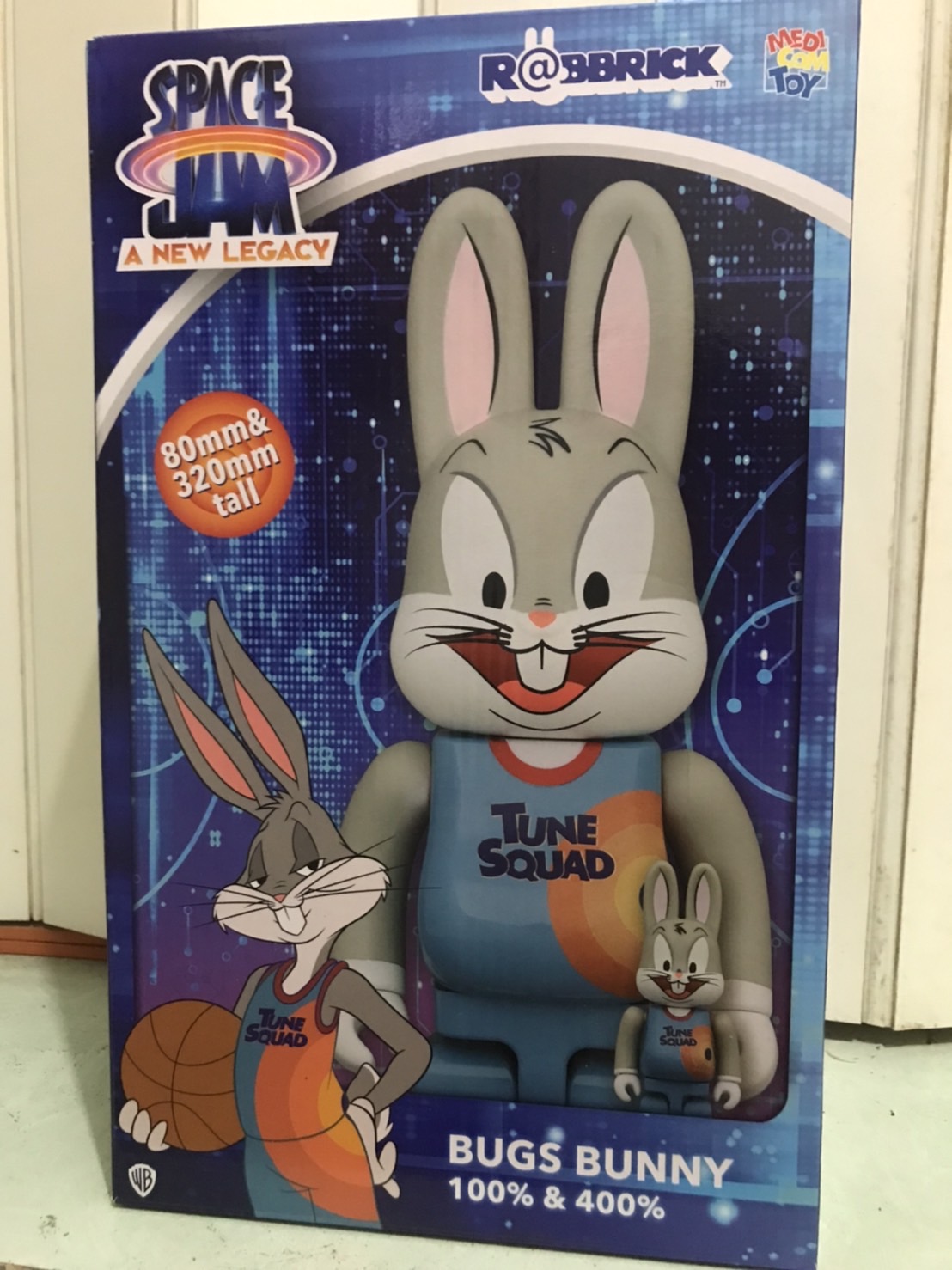｛限面交｝BE@RRICK BUGS&BUNNY 華納 怪物奇兵 兔巴哥 400%+100% 正版 庫柏力克熊 | 蝦皮購物