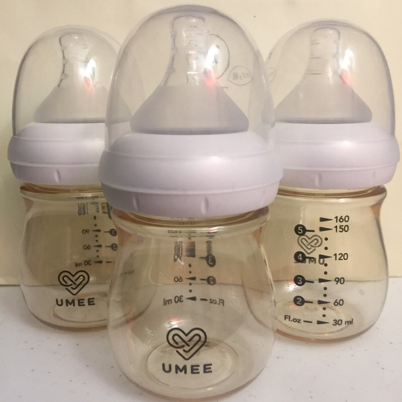 三個奶瓶一起賣 荷蘭Umee奶瓶 160ml 寬口徑 二手 防脹氣 | 蝦皮購物
