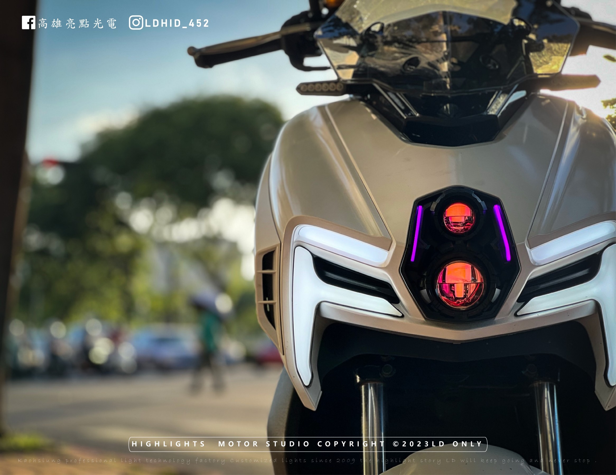 【高雄亮點】MMBCU 曼巴大燈總成 LED魚眼大燈 MMB 客製化 合法 燈具 直上安裝 總成 惡魔眼 定風翼 SYM | 蝦皮購物