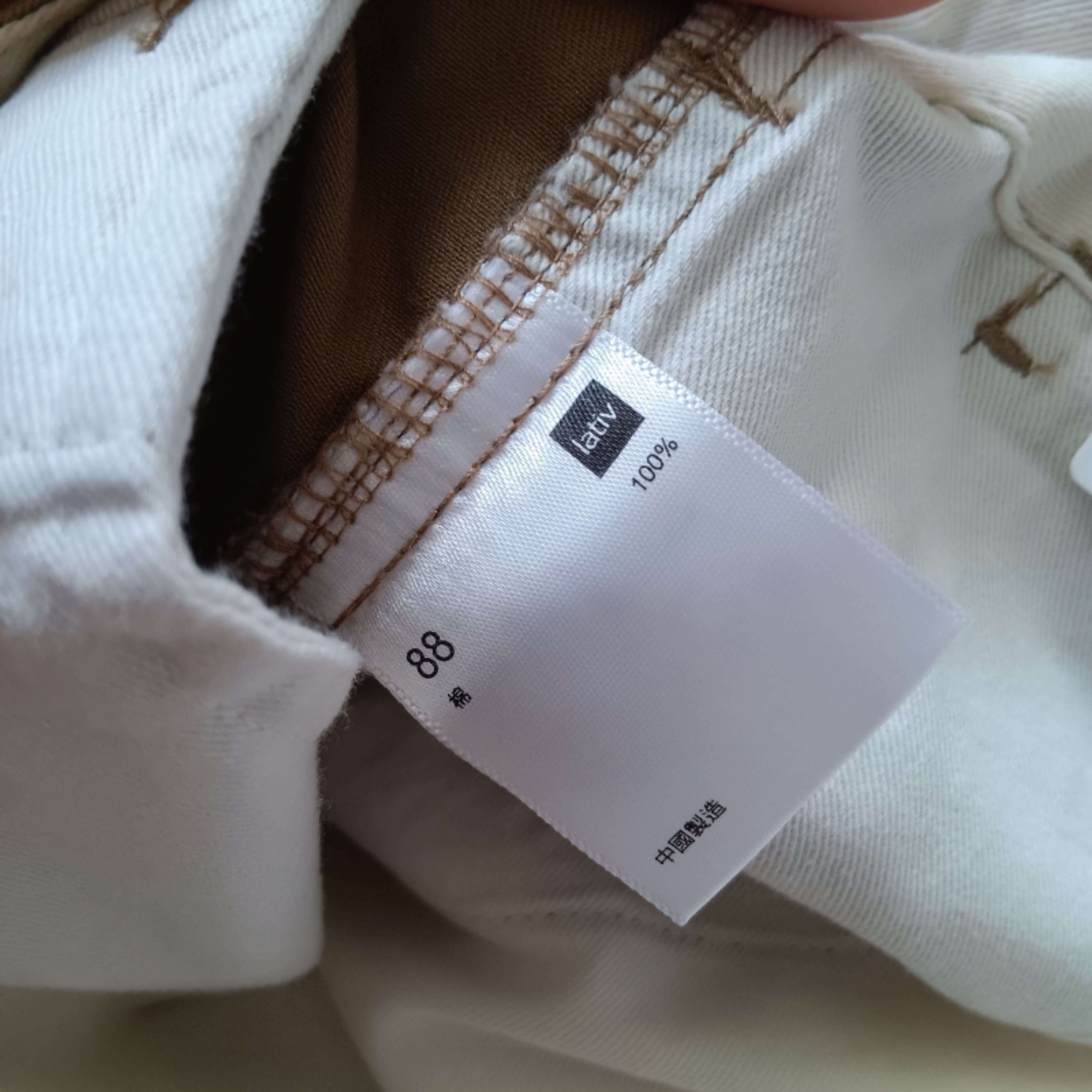 Lativ｜復古 Regular fit無褶卡其長褲 ｜ MEN ｜卡其｜ W34腰｜全新無下水 | 蝦皮購物