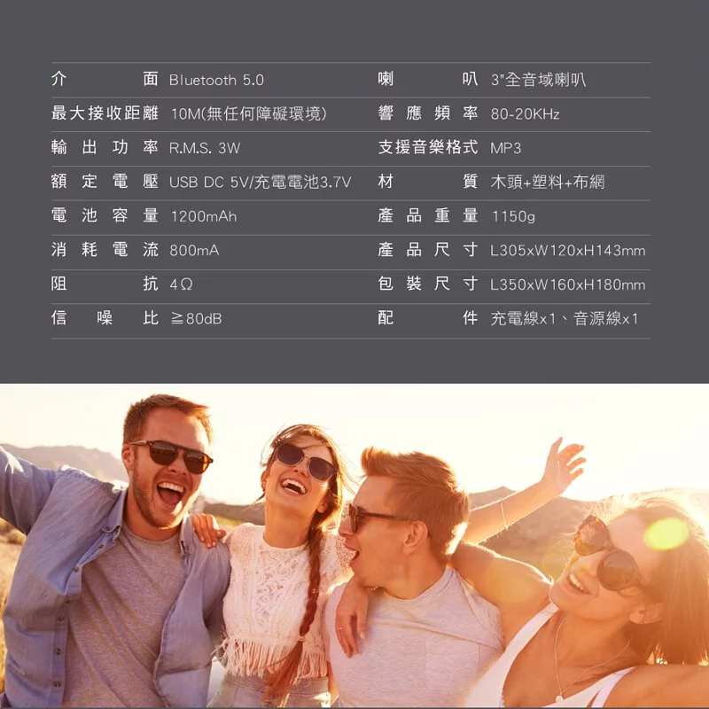 【免運-台灣現貨】木質箱體【KINYO】布面木質藍牙讀卡喇叭 (BTS-750) | 蝦皮購物