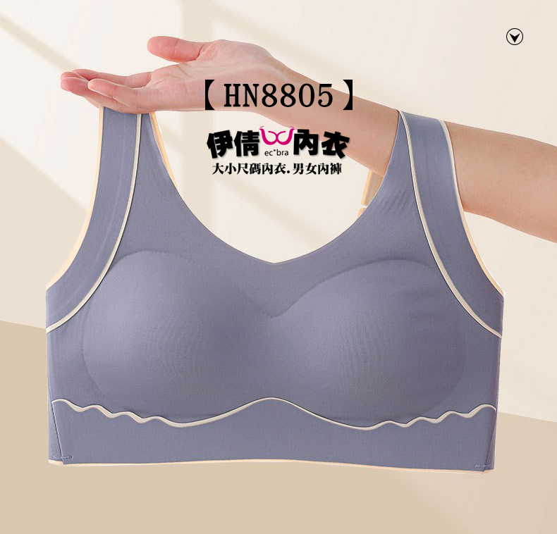 伊倩內衣【HN8805】無鋼圈運動型大碼內衣34、36、38、40、42、44、46BCD | 蝦皮購物