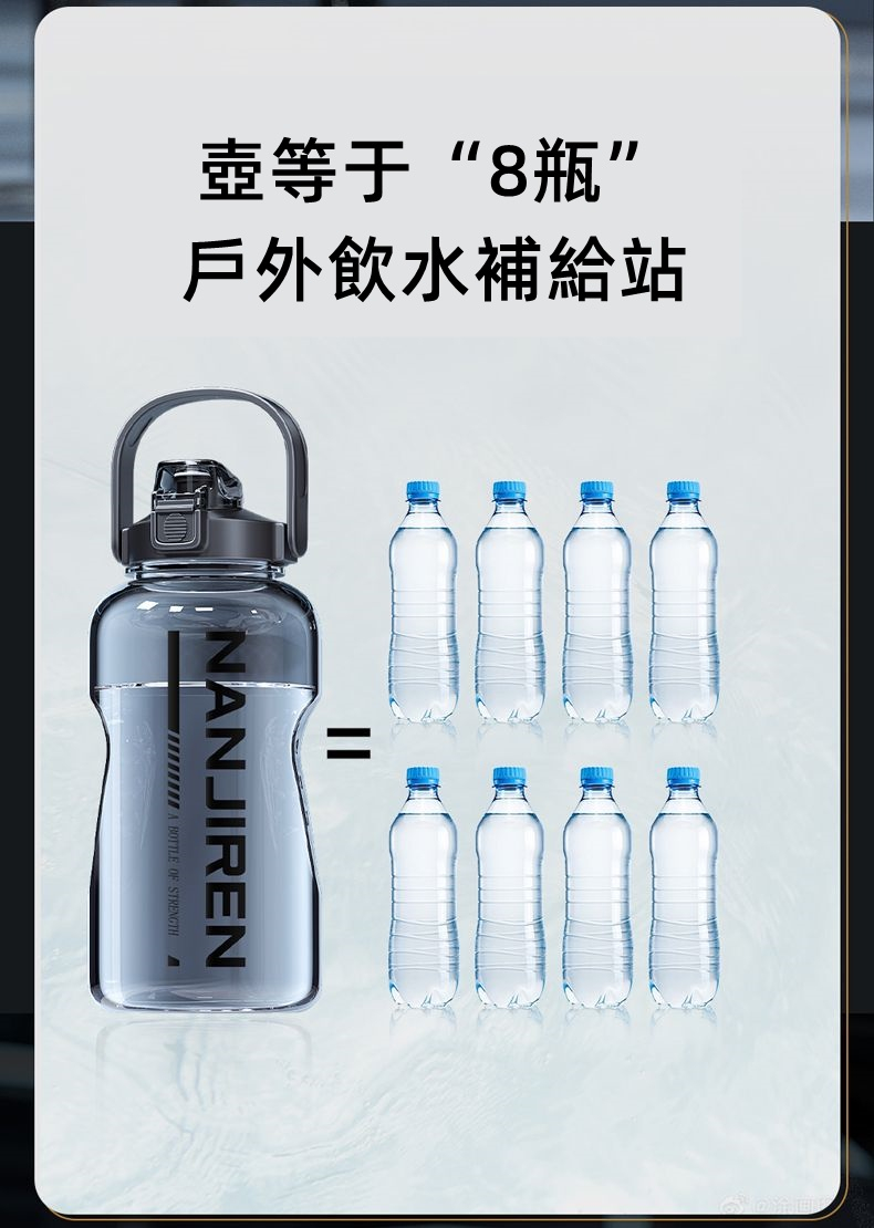 隔日寄🔥運動水壺 2000ml 耐熱水壺 吸管水壺 2000cc 水壺 3000ML 大容量水壺 2l 防爆耐高溫水 | 蝦皮購物