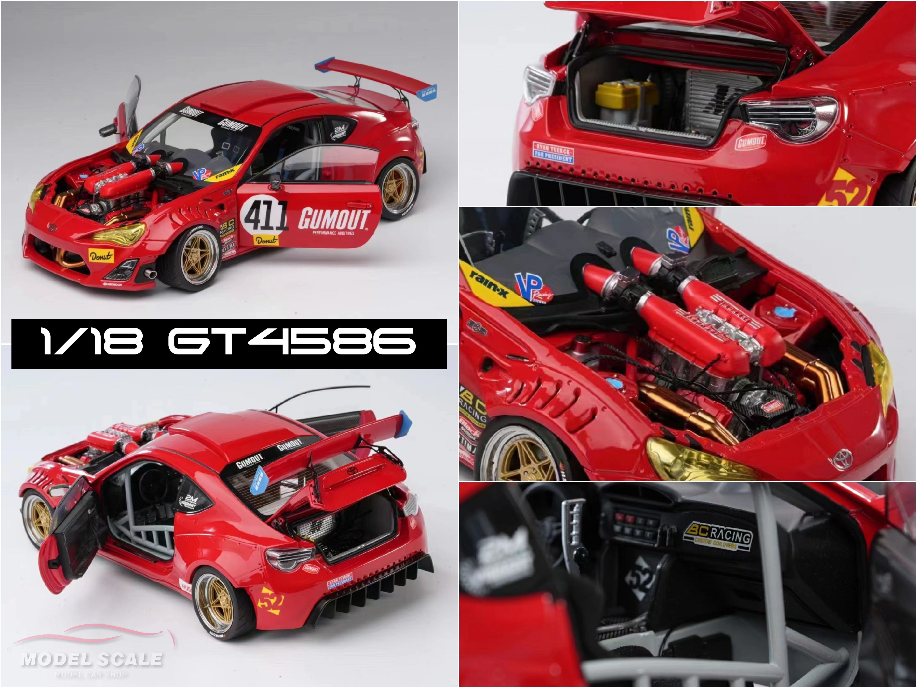 【模例】原廠 1/18 GT4586 (Ferrari 458 V8-swapped Toyota 86) | 蝦皮購物