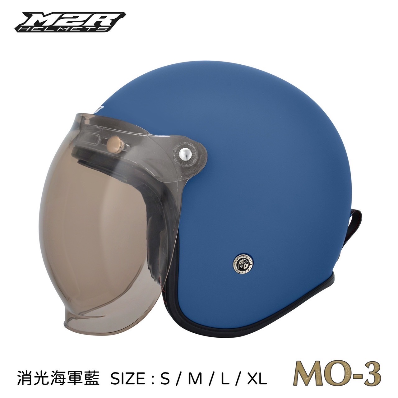 M2R MO-3復古安全帽，附贈泡泡鏡『Double Apex騎士裝備專賣店』 | 蝦皮購物