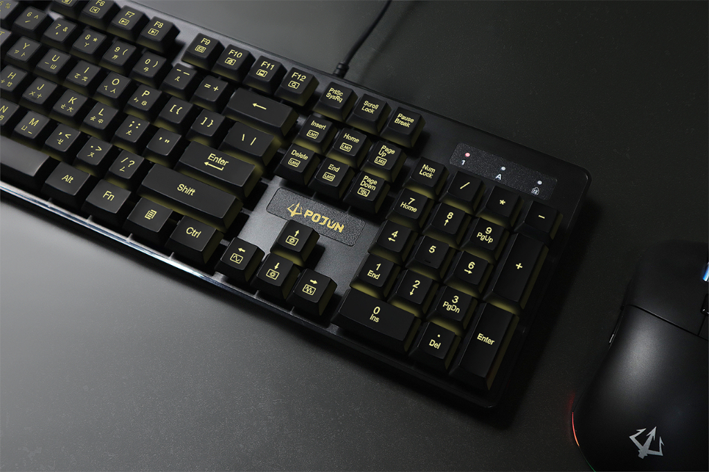 【POJUN PX01】RGB電競鍵盤 類紅軸手感 無聲鍵盤 薄膜鍵盤 靜音鍵盤 電競鍵盤 鍵盤 有線鍵盤 電腦鍵盤 | 蝦皮購物