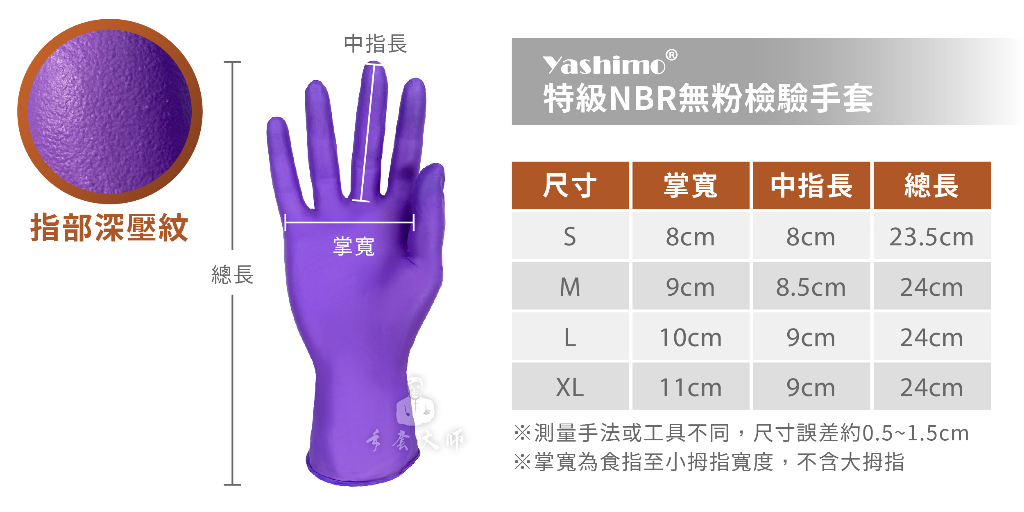 Yashimo 優護 金牌 特級NBR紫色無粉檢驗手套 深壓紋款 100入/盒 可觸控螢幕 食品手套 丁睛手套 餐飲手套 | 蝦皮購物