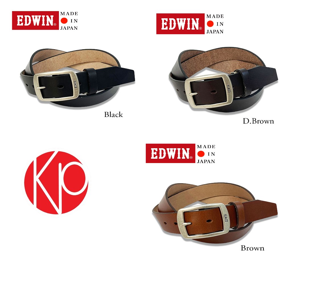 KP shop日本代購日本製EDWIN 35mm 寬頭腰帶 | 蝦皮購物